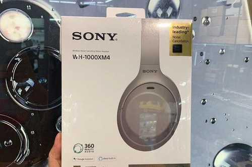 Наушники Sony WH-1000 XM4 silver