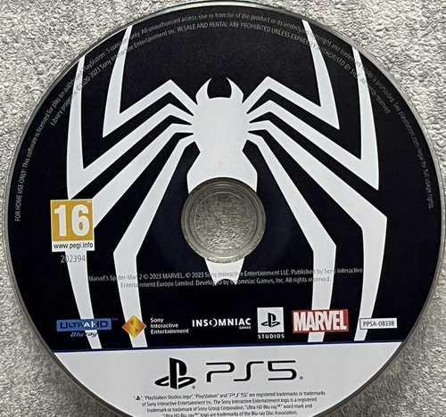 Spider Man 2 Диск (Без коробки)