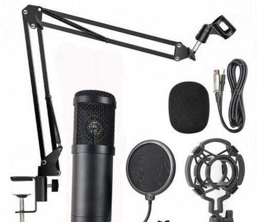 Микрофон конденсаторный черный с пантографом компл