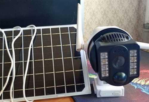 Камера видеонаблюдения 4g с солнечной батареей