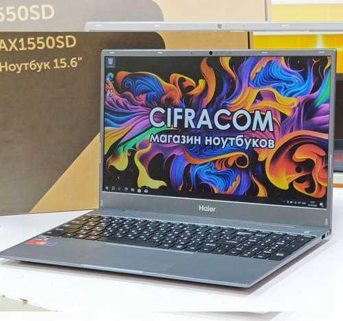 Мощный ноутбук 15.6" IPS Ryzen 5 5500U 8Gb 512Gb