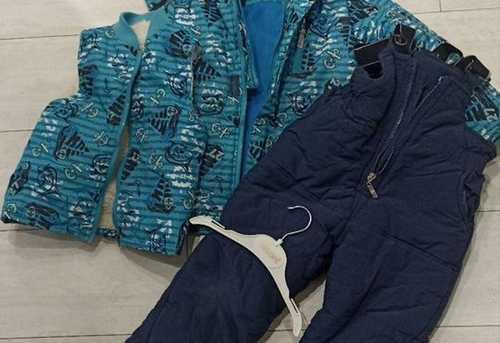 Зимний комплект, куртка, полукомбинезон, жилетка