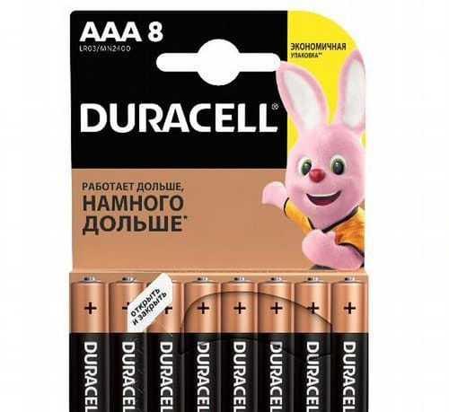 Батарея Duracell LR3(AAA) 8 шт