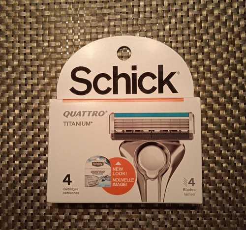 Schick Quattro Titanium кассеты для бритья 4 шт