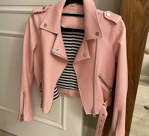 Куртка эко кожа zara basic