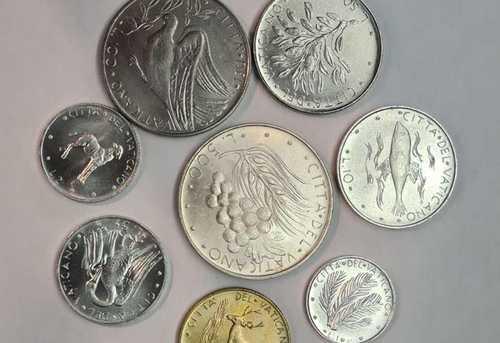Годовой набор монет Ватикан 1974 с серебром, обмен