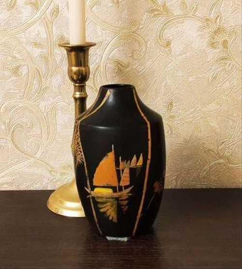 Лаковая ваза Вьетнам,времен СССР