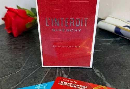 Givenchy linterdit rouge 100 ml парфюмерная вода