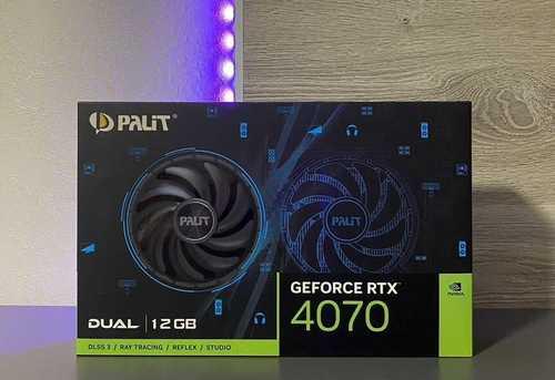 Новая видеокарта Palit GeForce RTX 4070 Dual