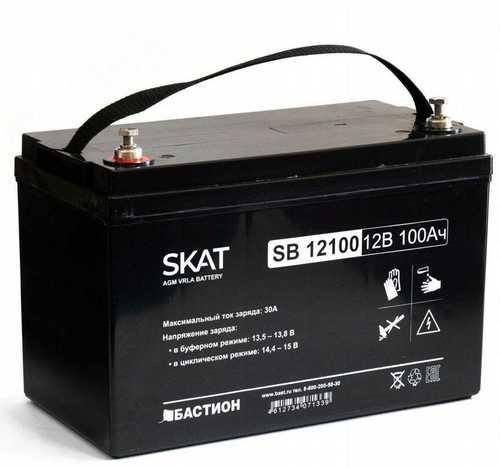 Аккумулятор свинцово-кислотный skat SB 12100