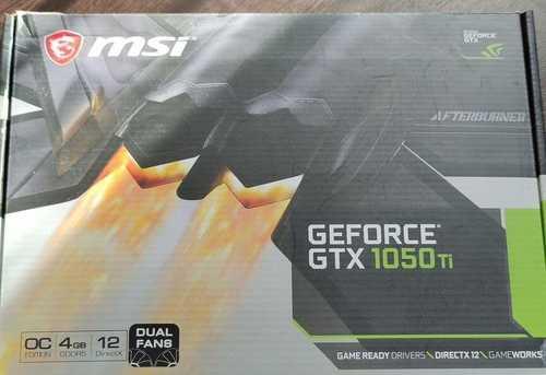 Видеокарта MSI GeForce GTX 1050 Ti 4GB OC