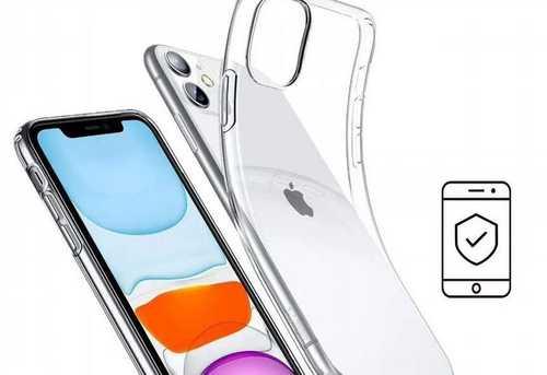 Чехол на iPhone 11 прозрачный силиконовый