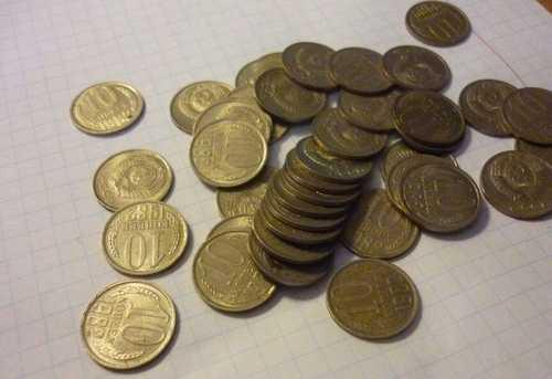 10-копеечные монеты СССР, 1981-82 гг, 49 шт