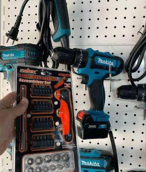 Шуруповерт makita 26v new и набор отверток