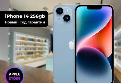 Смартфон Apple iPhone 14 256 гб голубой (демо)