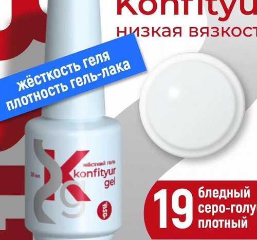 BSG Жёсткий гель в бутылке Confiture №19, 20мл