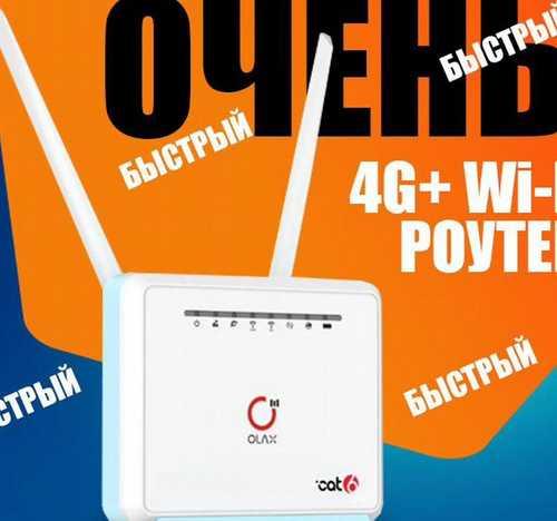 Очень Быстрый 4G WiFi Роутер для Интернета