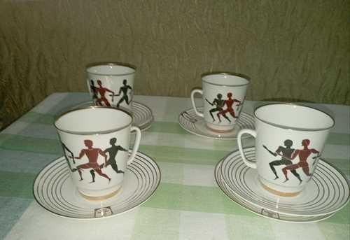 Чашка с блюдцем Олимпиада лфз СССР