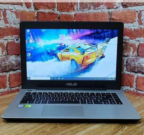 С дискретной видео Ноутбук Игровой Asus FullHD14"