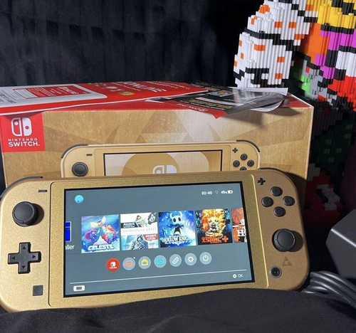 Nintendo Switch Lite Hyrule Edition - прошитый