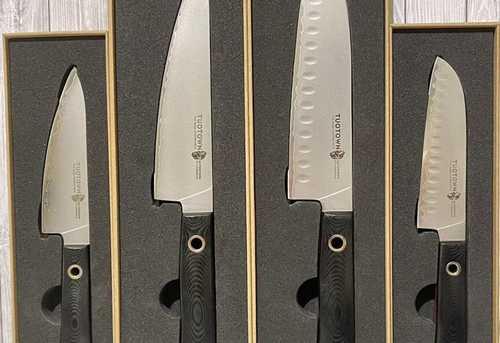 Набор дамасских кухонных ножей