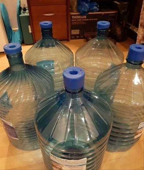 Бутылки 19литров пластиковые