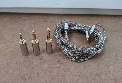 Модульный кабель для наушников mmcx 4,4 3,5 2,5