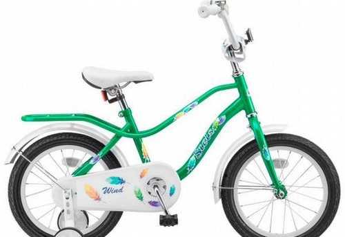 Детский велосипед Stels wind 14д зеленый