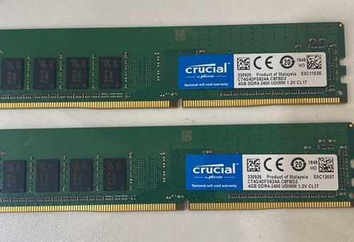 Оперативная память Crucial 4gb ddr2400