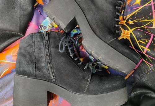 Женские демисезонные ботинки на платформе