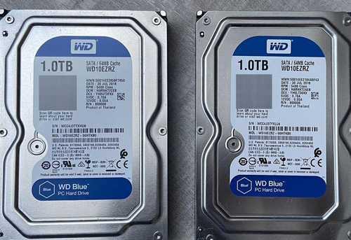 Жесткий диск SATA HDD 3.5 WD blue 1Tb WD10ezrz