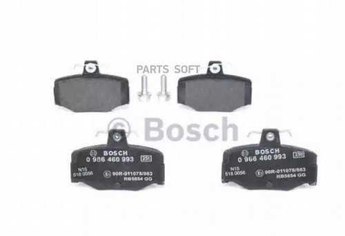 Bosch 0986460993 Колодки тормозные дисковые зад