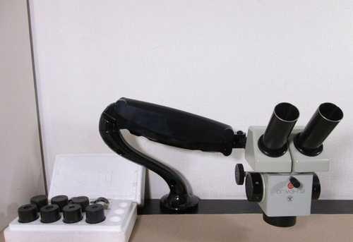 Микроскоп Огмэ-П2 на кронштейне. Объектив 160 мм