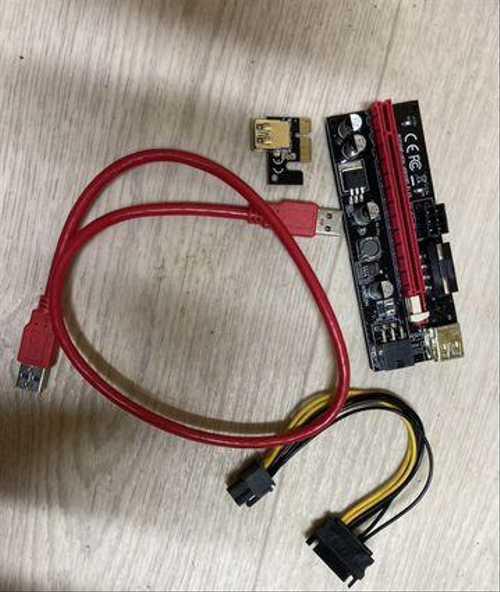 Райзер 009s 6pin+ molex