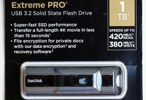 USB флешка 1TB Sandisk Extreme Pro USB 3.2