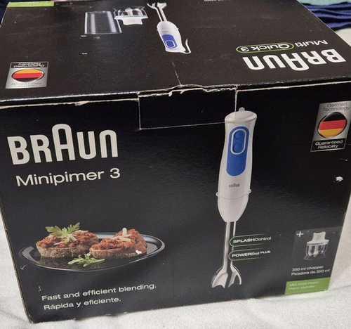 Блендер погружной braun minipimer 3