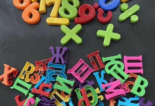 Развивающие игрушки - буквы и цифры 89 штук
