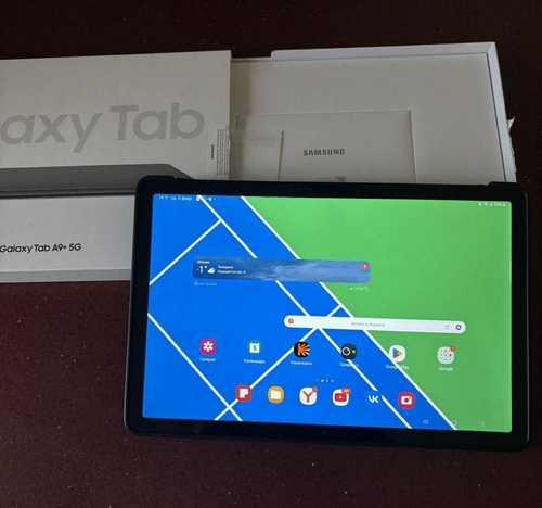 Планшет Samsung Galaxy Tab A9  5G 4/64гб серый