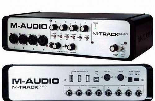 M audio m-track quad звуковая карта