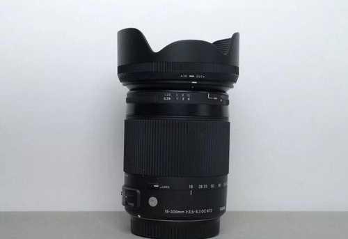 Oбъектив Sigma 18-300 f/3.5-5.6 Соntеmроrаry Canon