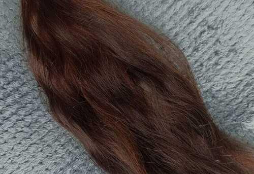 Волосы для наращивания темный шоколад 50 см