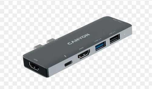 Переходник USB-C hub Canyon 7-в-1 CNS-TDS05B