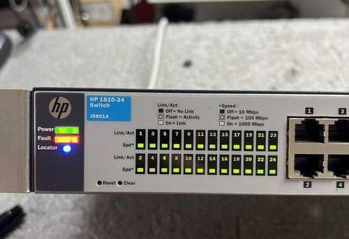 Коммутатор hp 1810-24 j9801a