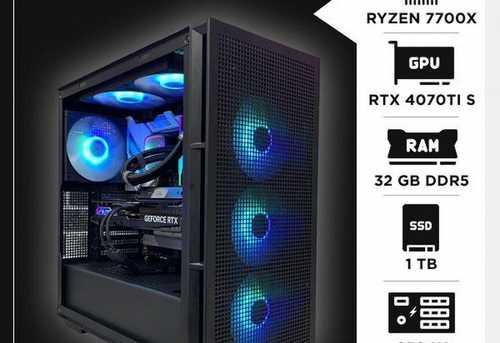 Игровой пк RTX 4070Ti Super / R7 7700X / DDR5 32GB