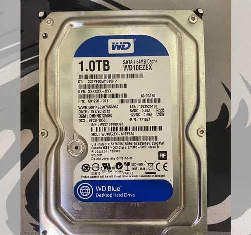 Hdd 1 tb wd blue wd10ezex