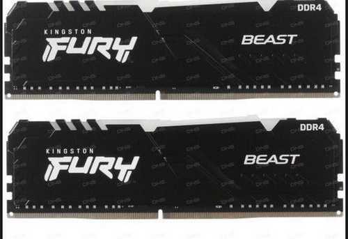 Kingston Fury beast black rgb DDR4 2*8
