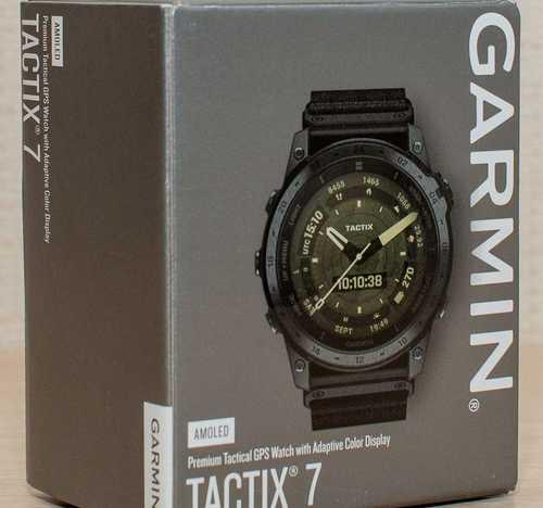 Garmin tactix 7 amoled черный нейлоновый ремешок