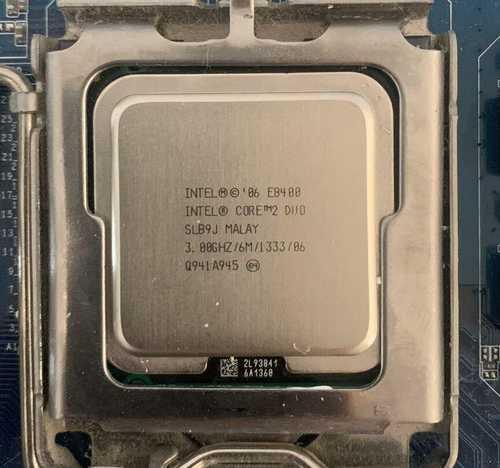 Intel core 2 duo e8400, мат. плата, HDD и озу