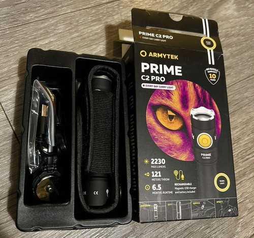 Фонарь Armytek EDC Prime C2 Pro Magnet USB