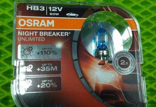 Лампы Osram Night Breaker hb3 9005 2шт